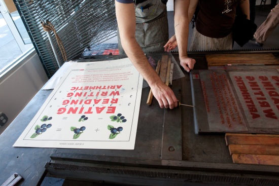 Alice Waters works with Levi's on print project