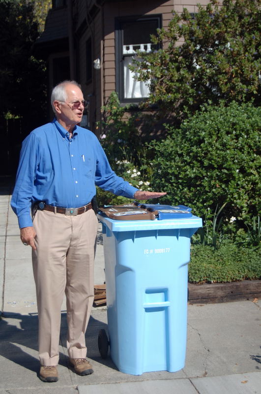 New powder-blue split recycle carts coming your way