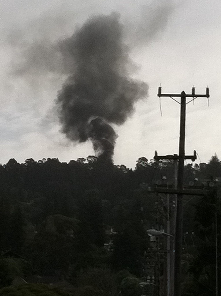 House fire on Queens Road in the Berkeley hills