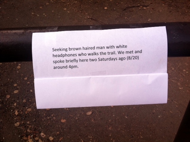 A mysterious note on the hiking trail: A story emerges