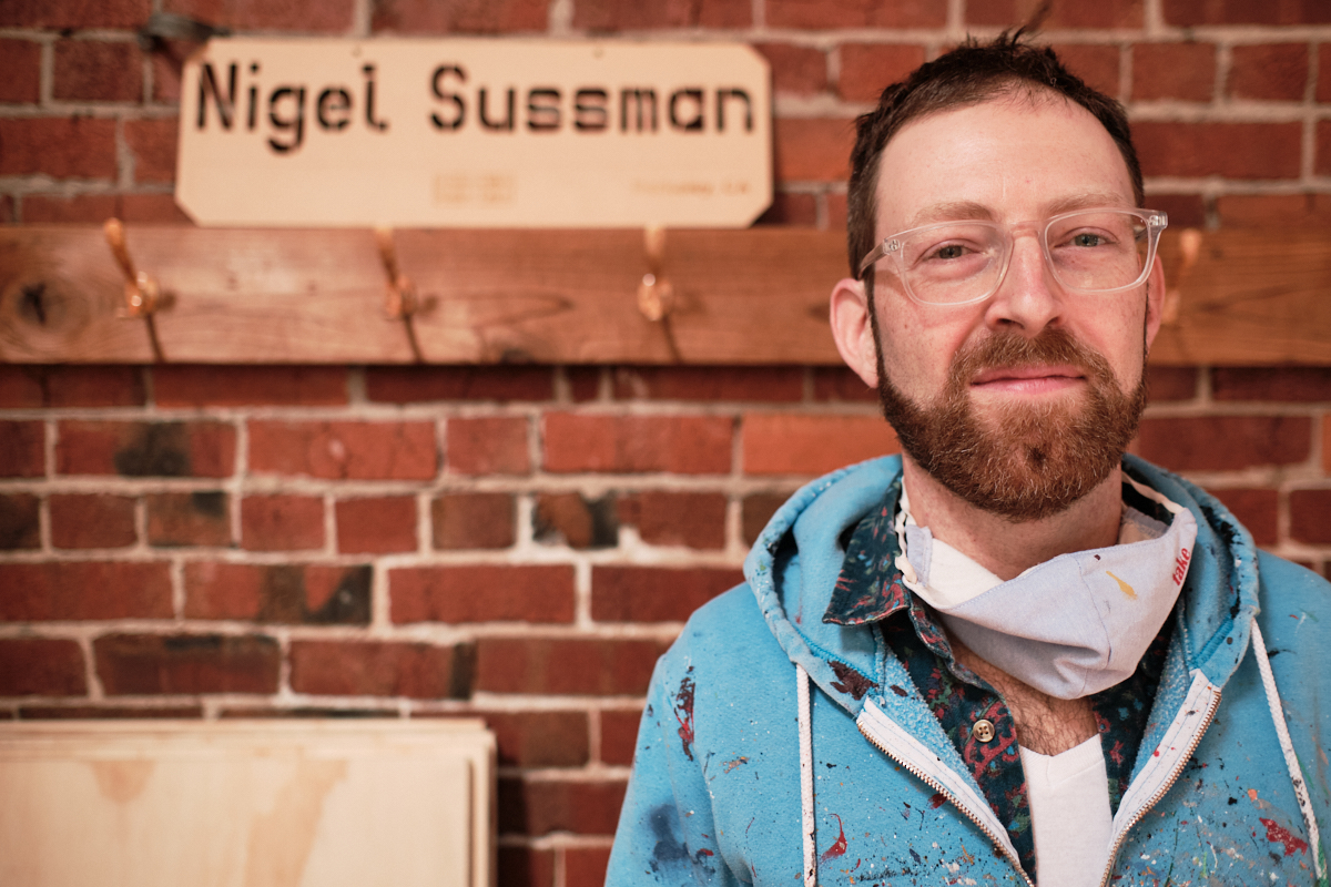 Nigel Sussman's colorful murals give the community a sense of place