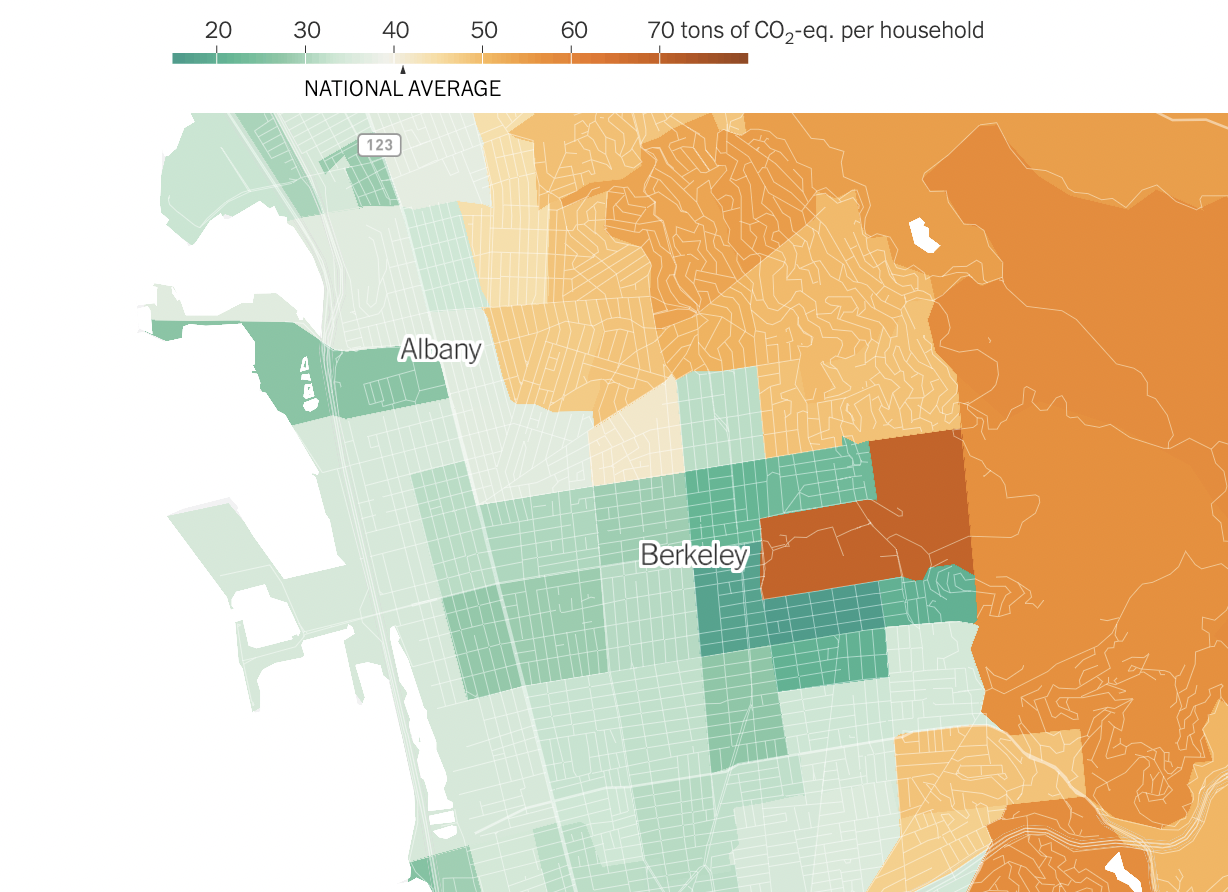 See estimated emissions footprints for your Berkeley neighborhood