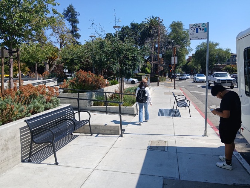 Berkeley installs 2 new bus stop benches