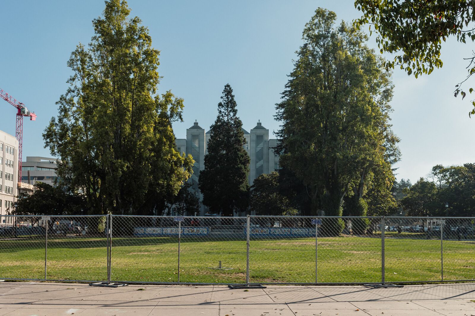 Berkeley fences off Civic Center Park, some campers move tents